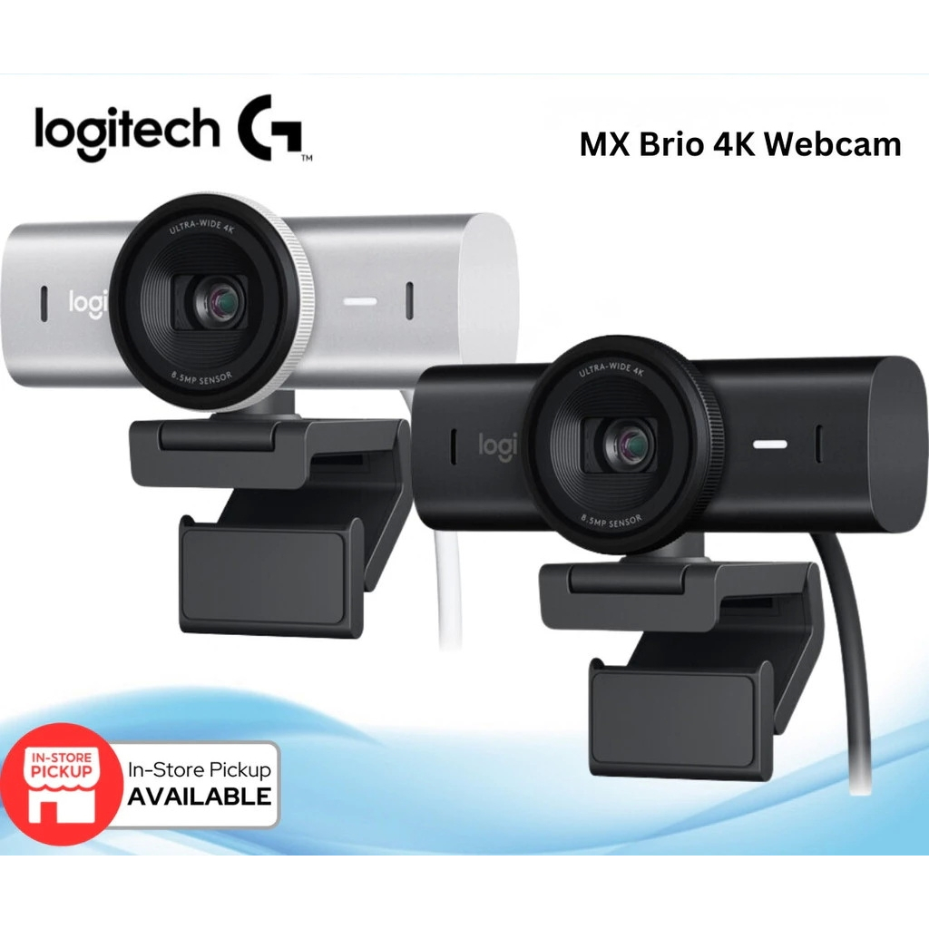 Logitech MX Brio Ultra HD 4K Collaboration and Streaming Webcam เว็บแคม ...