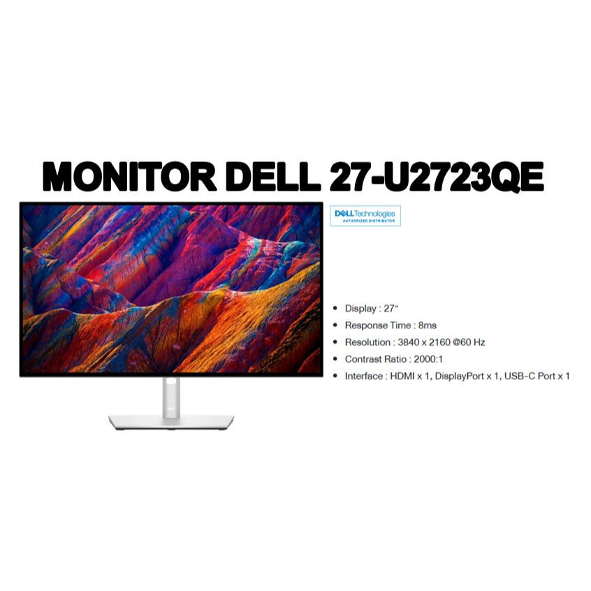 MONITOR DELL 27" - U2723QE | Shopee Thailand