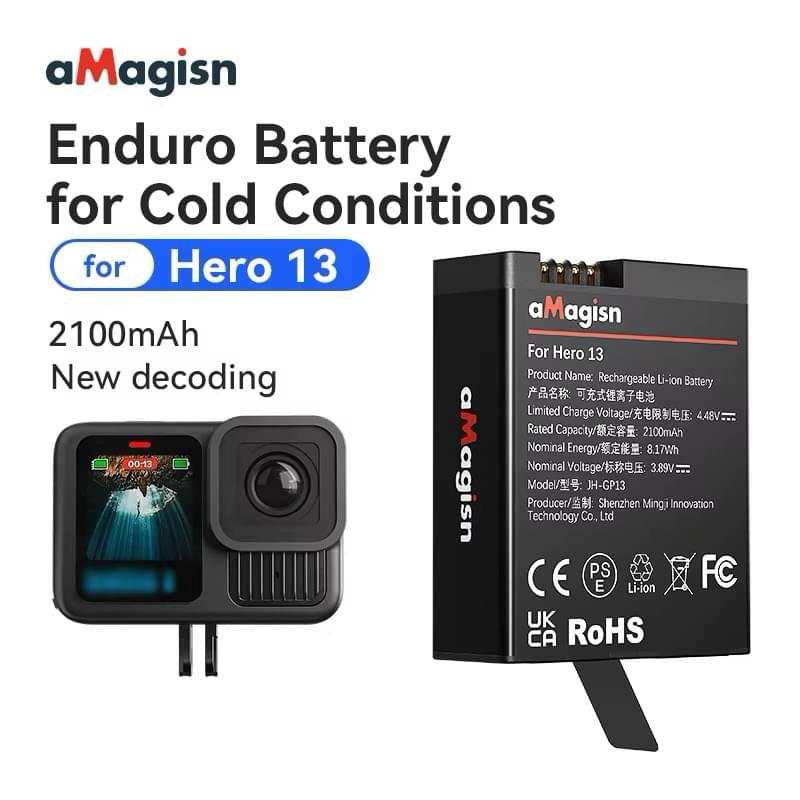 พร้อมส่งจากไทย Battery สำหรับGoPro Hero13 ความจุ แบตเตอรี่2100mah ...