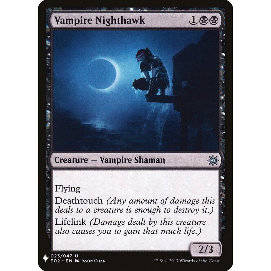 Vampire Nighthawk The List การ์ด Magic the Gathering [MTG] ของแท้ ...