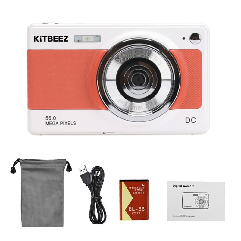 KiTBEEZ KC-2 กล้องดิจิตอล กล้องถ่ายรูปถ่ายวิดีโอ 5600MP 16X กล้องคอมแพค ...