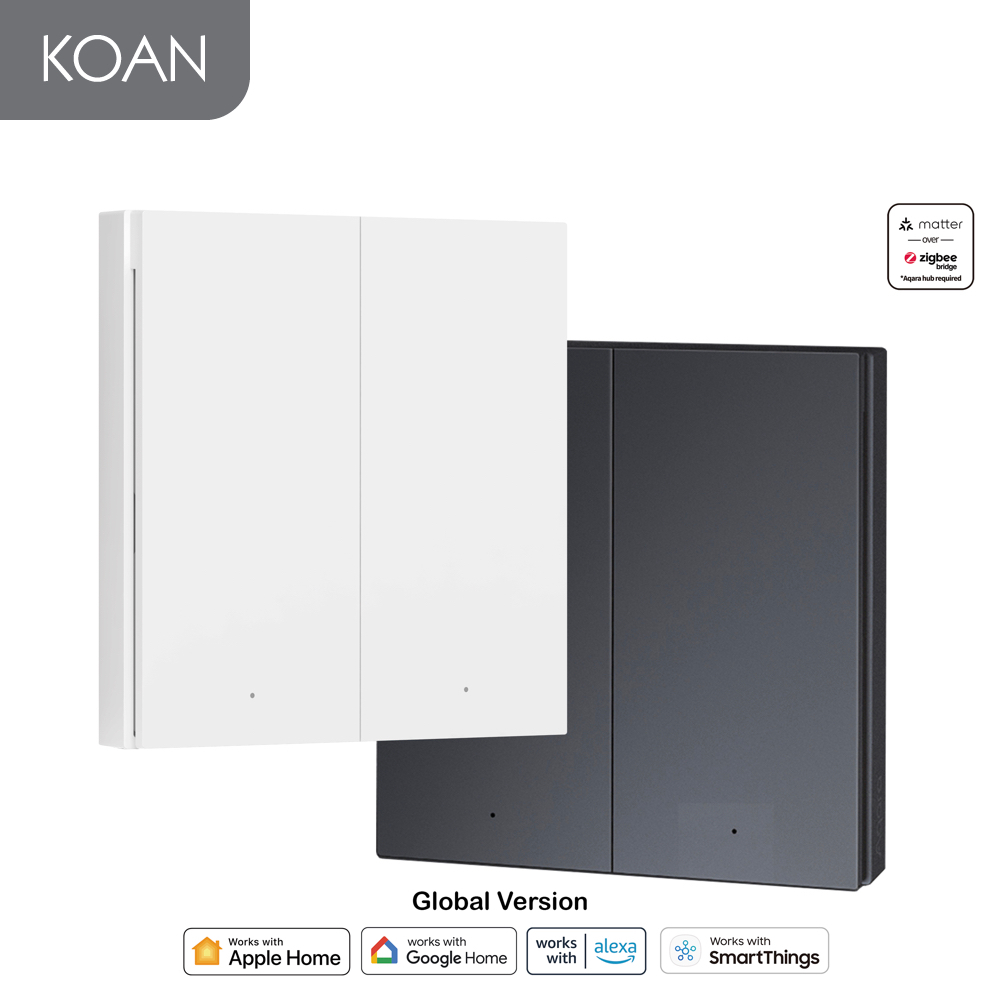 Aqara Wireless Remote Switch H1 [Double Rocker] | Shopee Thailand