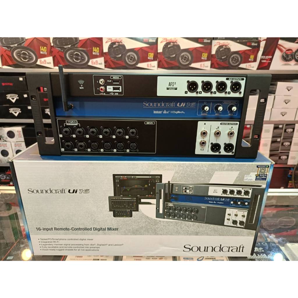 *ส่งฟรี*มิกเซอร์ดิจิตอล SOUNDCRAFT รุ่น Ui16 แท้มหาจักร Effects ในตัว ...