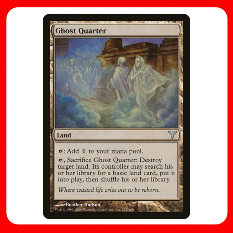 [MTG] Ghost Quarter [DIS] [LAND] [UNCOM] [NORMAL] [ENG] (การ์ดเมจิค ...