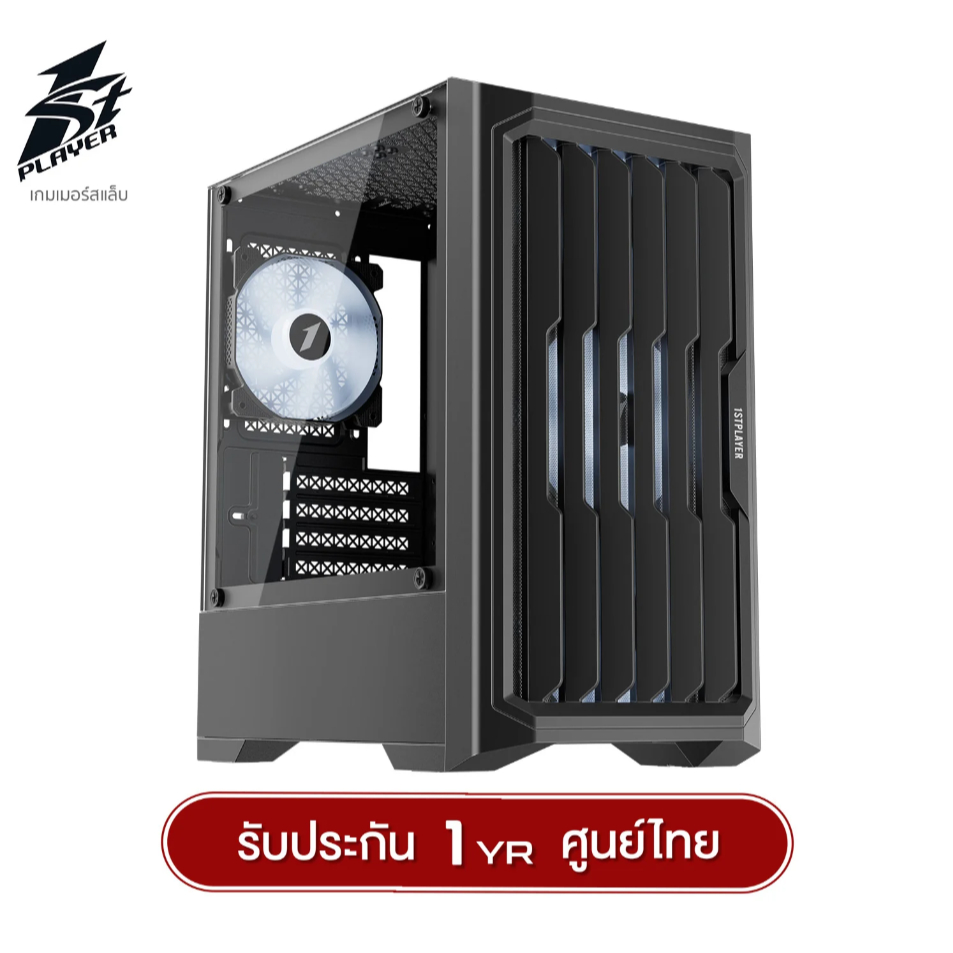 1ST Player Case (เคส) Bullet Hunter H2 Tempered Glass M-ATX GAMING CASE ...
