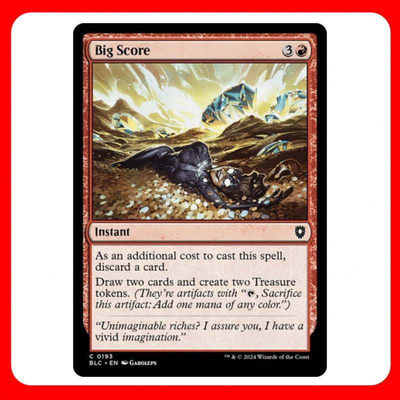 [MTG] Big Score [BLC] [RED] [COMMON] [NORMAL] [ENG] (การ์ดเมจิค / Magic ...