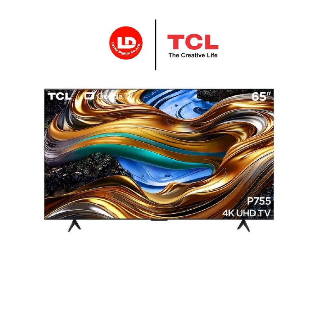 TCL ทีวี ขนาด 65 นิ้ว รุ่น 65P755 Google TV 4K UHD LED 2024 P755 series ...