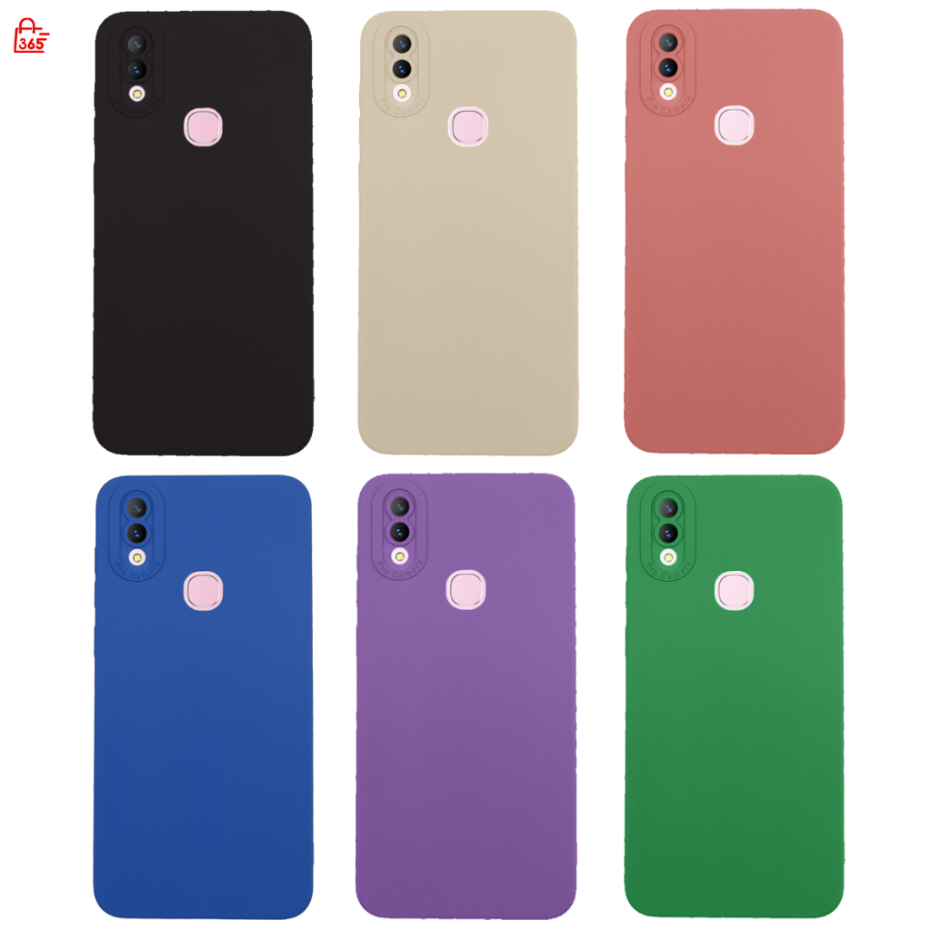 เคส Vivo V11i VIVO 1806 เคสซิลิโคนนิ่ม กันกล้อง TPU สีพื้น | Shopee ...