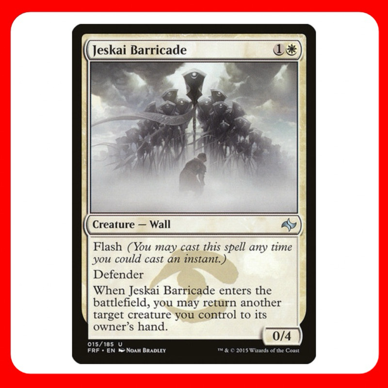 [MTG] Jeskai Barricade [FRF] [WHITE] [UNCOM] [NORMAL] [ENG] (การ์ดเมจิค ...