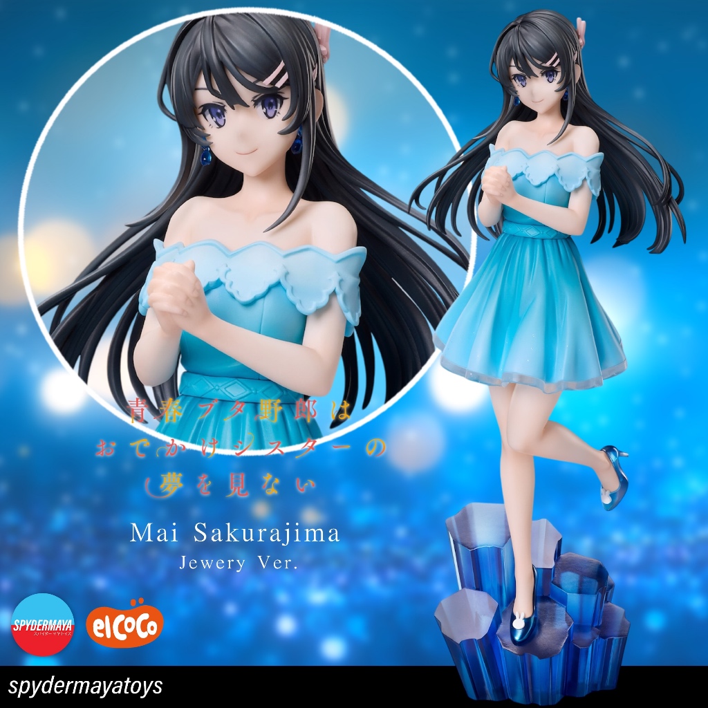 [พร้อมส่ง] ฟิกเกอร์ Mai Sakurajima Jewel Ver. 1/7 Scale - Rascal Does Not Dream Series - elcoco ...