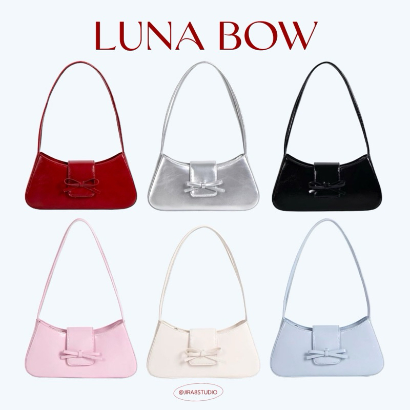 📌 SALE 📌 กระเป๋าสะพายไหล่ รุ่น Luna Bow ทรงเกาหลี น่ารักมาก 🎀 | Shopee ...