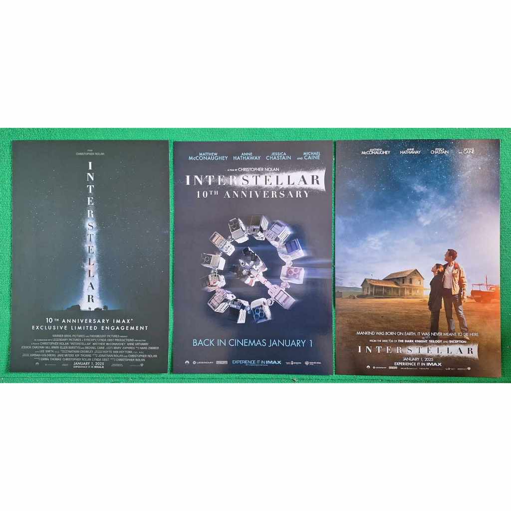โปสเตอร์ INTERSTELLAR IMAX ลาย1ลาย2และลาย3 ขนาด13x19นิ้ว แบบกระดาษแข็ง ...