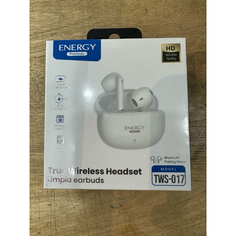 หูฟังบลูทูธ Truewireless Earphones Wireless Energy Tws-017 Bluetooth หูฟังไร้สาย ver 5.3 เสียง ...