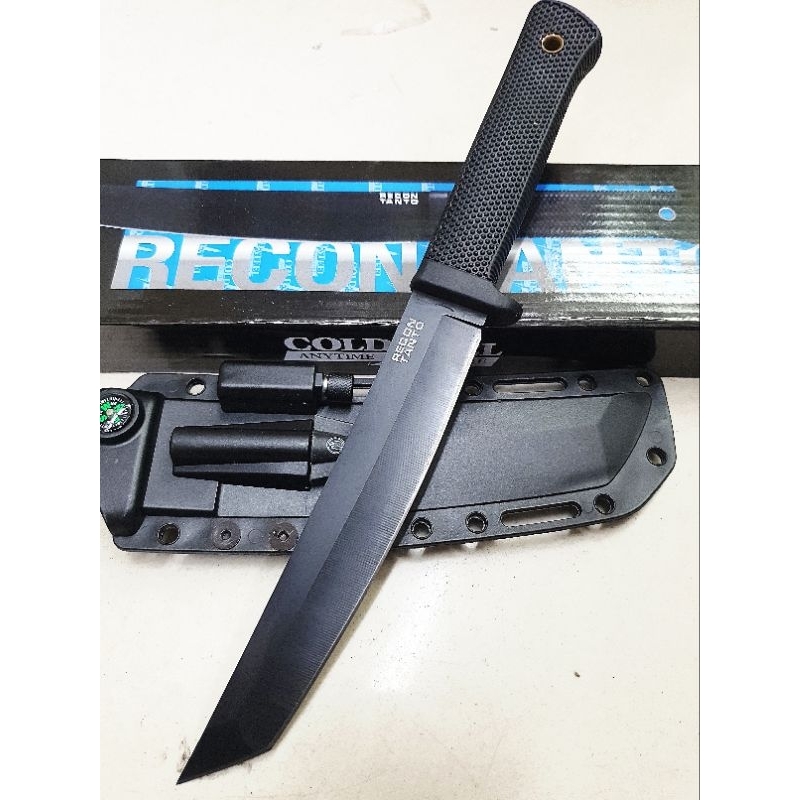 COLD STEEL RECON TANTO พร้อมปลาย KYDEX มีดพกรุ่น309สีดำ ด้ามจับแบบกัน ...