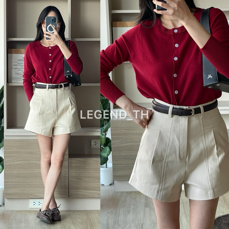 Legend | Red velvet cardigan | Shopee Thailand