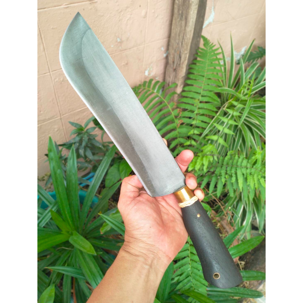 มีดสปาต้า Spata มีดมาเชเต้ มีดเหน็บ อีเหน็บ E-Nep มีดเดินป่า มีดแคมป์ 11” SUP9 ผิวไฟ ด้ามประดู่ ...