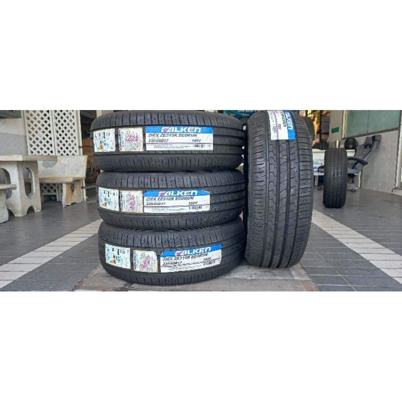 235/60r17 falken รุ่น ziex ze310r ecorun ค่ายดังจาก japen ยางใหม่ปี2023(รวมยาง4เส้น)แถมจุ้ม4ตัว ...