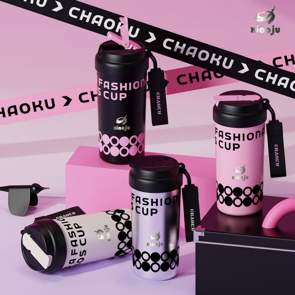 XIAOJU แก้วน้ำเซรามิก ขนาด 550ml มีกรองชา สแตนเลส 316 เก็บอุณหภูมิได้ทั้งร้อนและเย็น เก็บได้ยาว ...