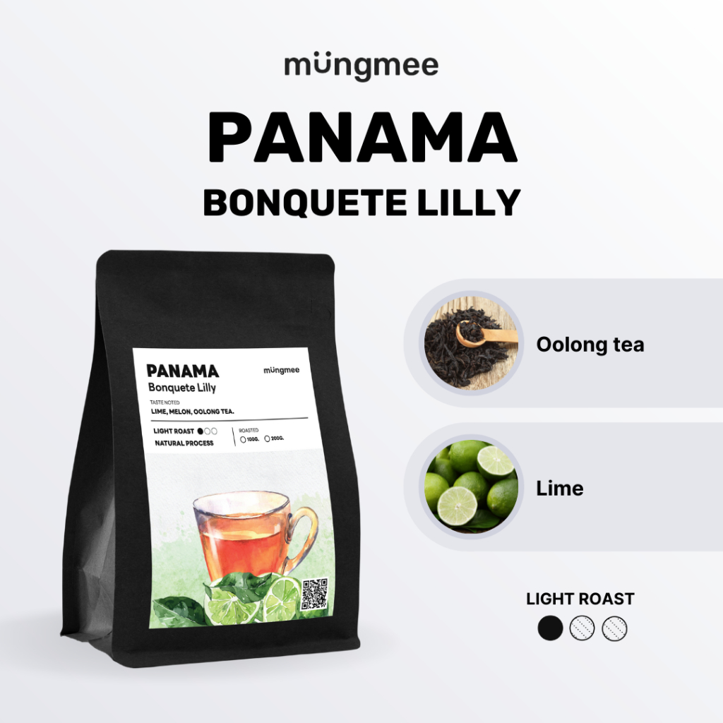 Mungmee Coffee เมล็ดกาแฟ คั่วอ่อน Panama - Boquete Lilly Natural | Shopee Thailand