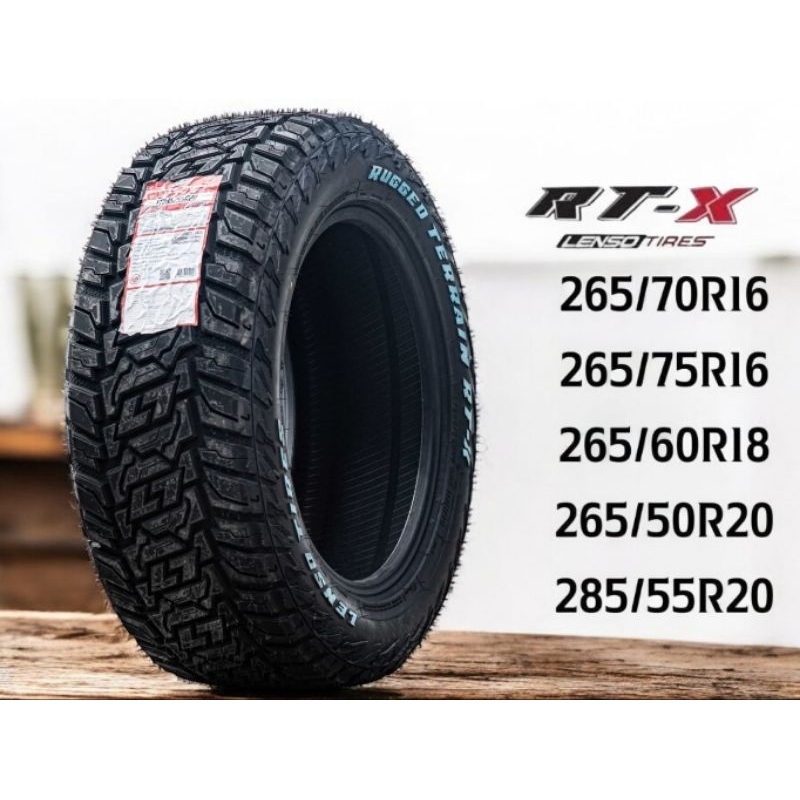 ยางLENSO TIRES 265/70R16รุ่นRT-X ยางผ้าใบ10ชั้นบรรทุกหนักได้สินค้าผลิตในประเทศไทยยางใหม่2024 ...