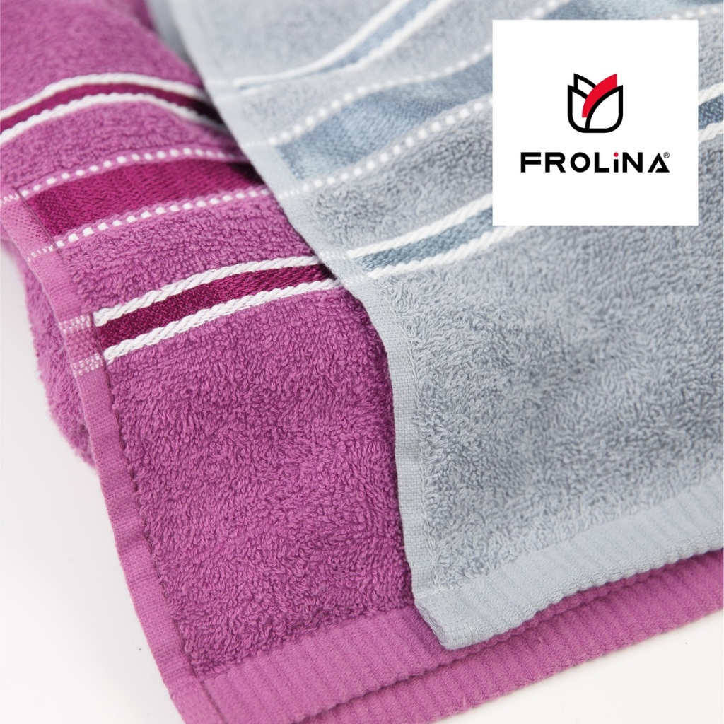 [ฟรีผ้าขนหนูนาโน]ผ้าขนหนู Frolina แท้100% ผืนเล็กและใหญ่ สีเข้ม แถม 1 ...