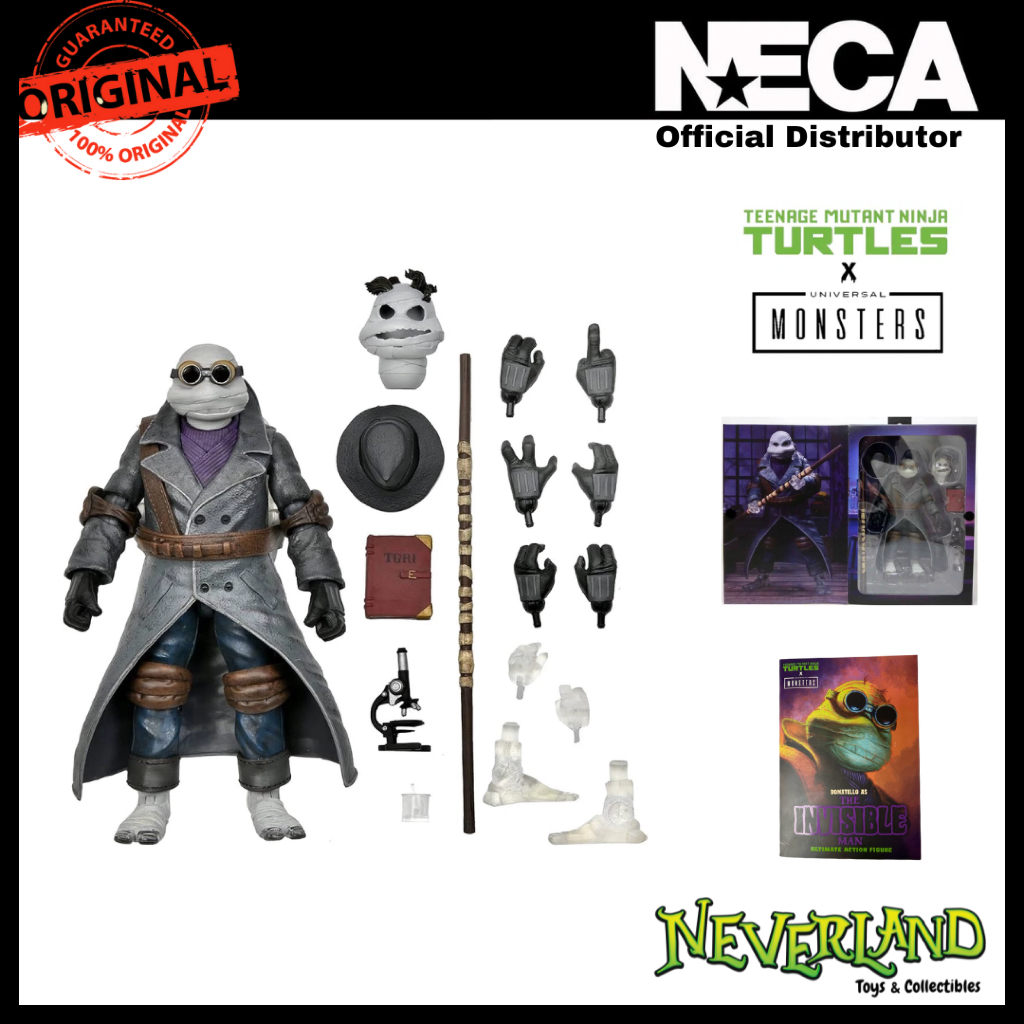 (NECA) Universal Monsters x TMNT Ultimate Donatello as The Invisible ...