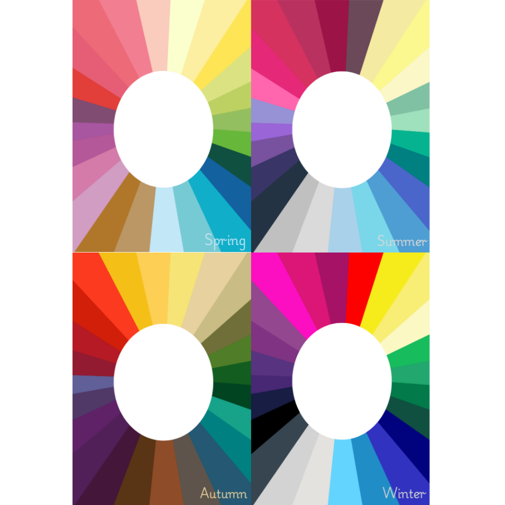 [ส่งด่วนในกทม.] แผ่น personal color test เพอเซอนอลคัลเลอร์ Personal ...