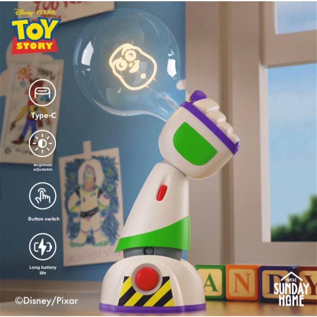 Buzz Lightyear Power Lamp – โคมไฟแขนบัซไลท์เยียร์ หลอดไฟลายBuzz ปรับ ...