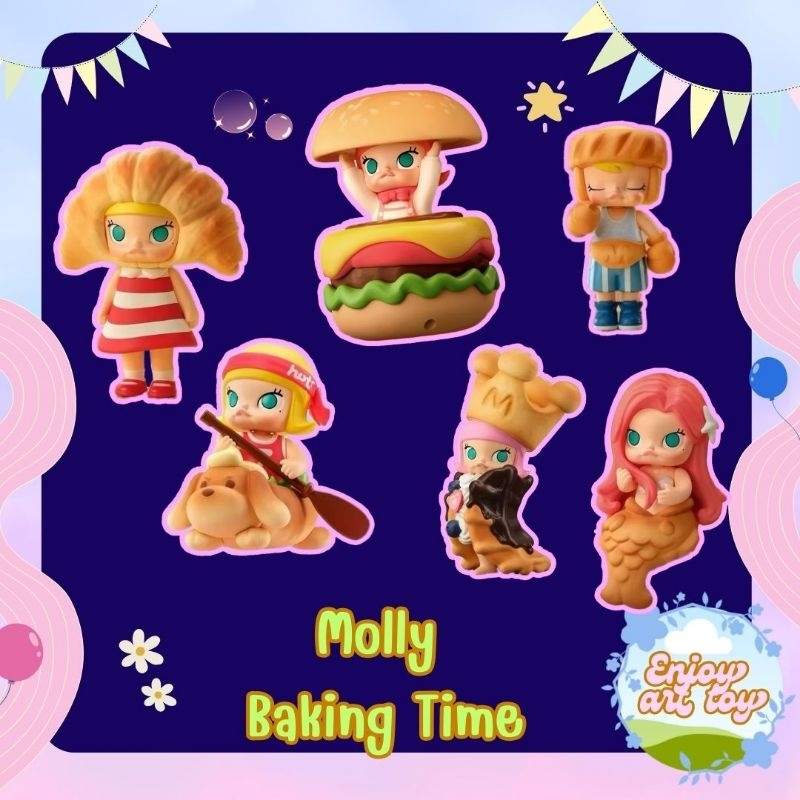 (กดโค้ดลด 20%) พร้อมส่ง Molly baking time เช็คการ์ด/สุ่ม(มีซีเครท ...