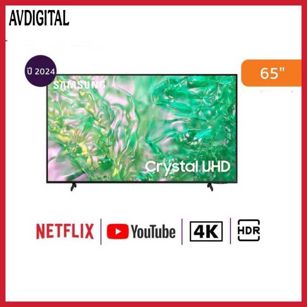 Samsung Crystal 65DU8100 UHD 4K Smart TV 65DU8100 ขนาด 65 นิ้ว รุ่น ...