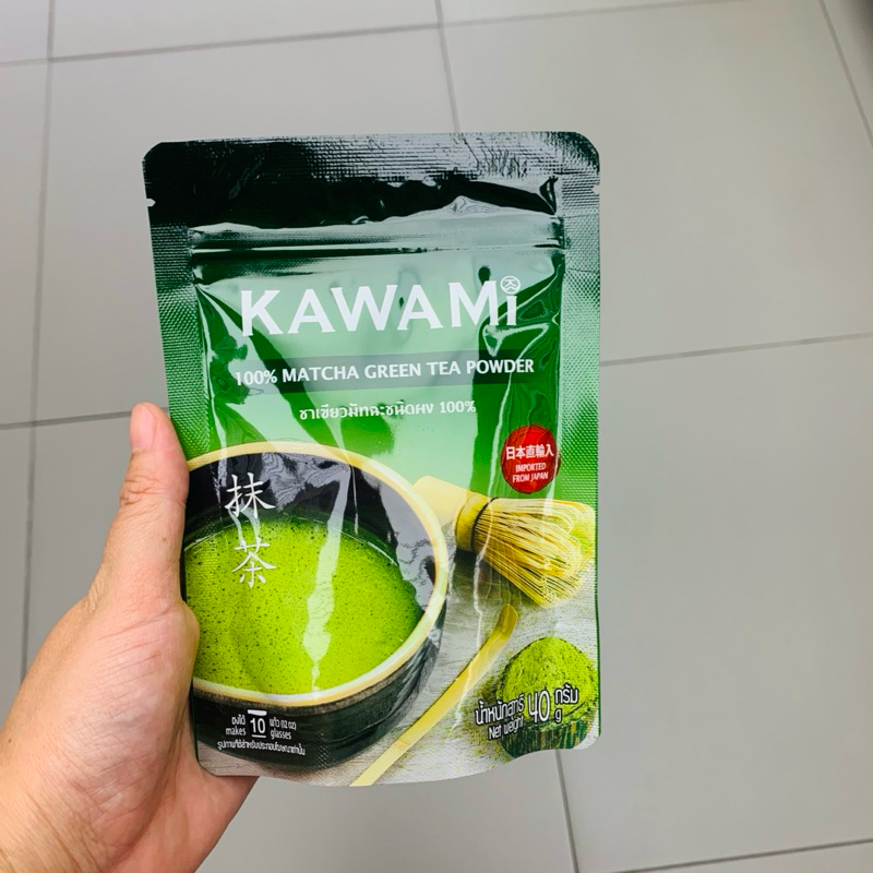 100% Matcha Green Tea powder ตรา Kawami คาวามิ ขนาด 40g ชาเขียวมัทฉะ ...