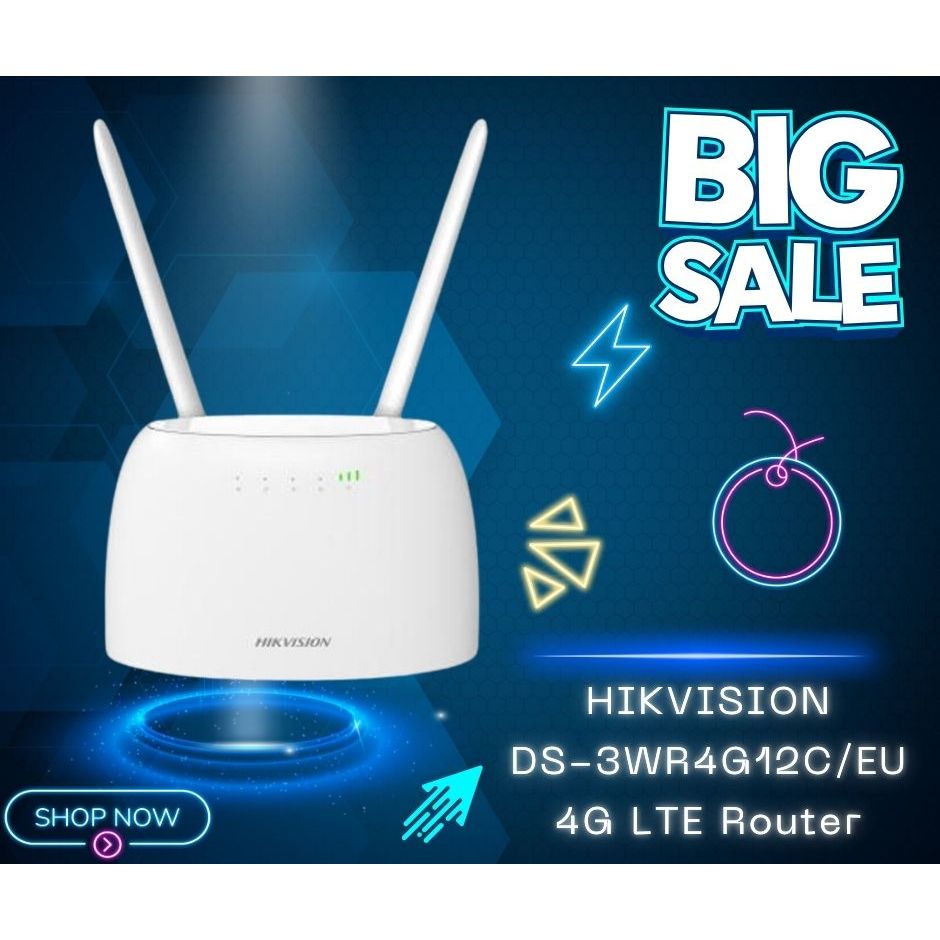 เร้าเตอร์ WIFI แบบใส่ SIM HIKVISION AC1200 4G Router Dual Band รุ่น DS ...