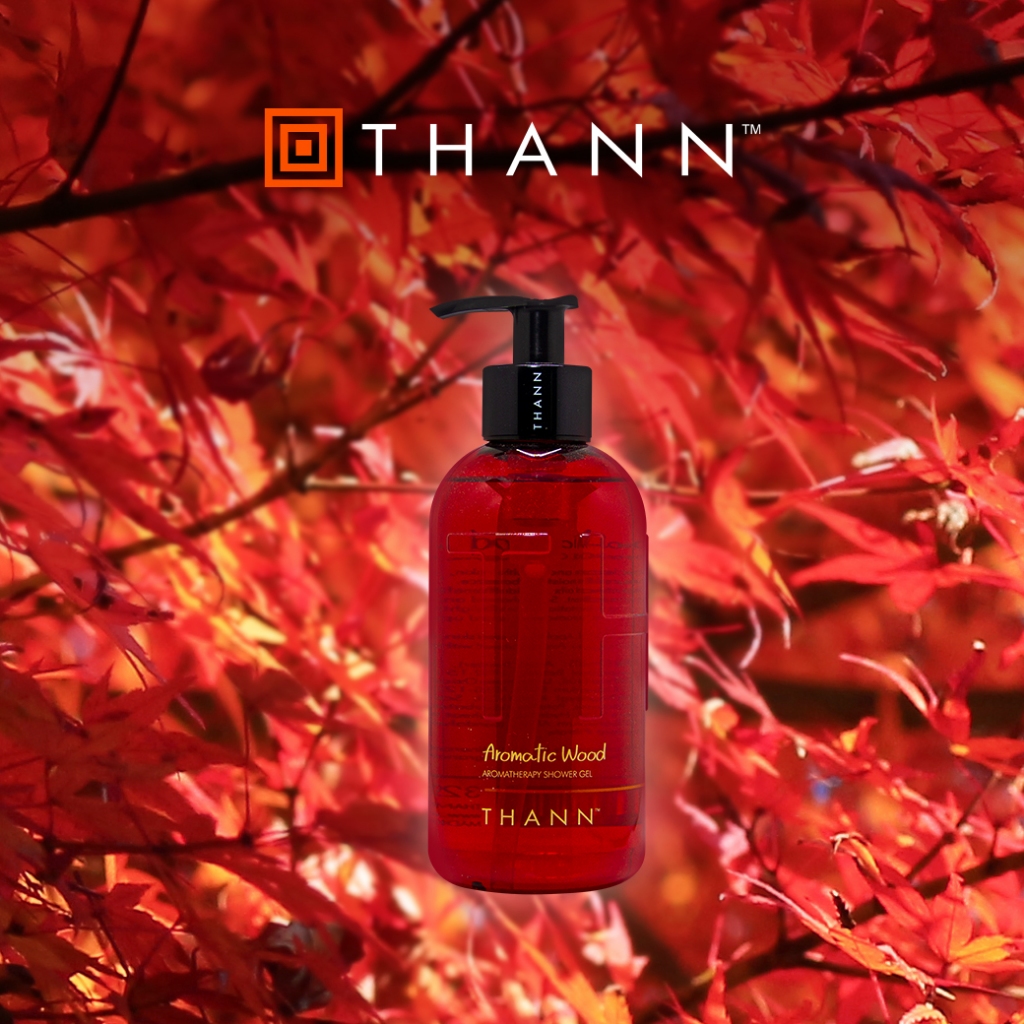 THANN Aromatic Wood Aromatherapy Shower Gel 320ml. ทำความสะอาดผิว พร้อมคืนความชุ่มชื้นและมีชีวิต ...