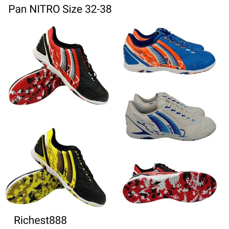 PAN NITRO รองเท้าฟุตซอลแพน PF14NA รุ่นใหม่ล่าสุด พื้นลายชง | Shopee ...