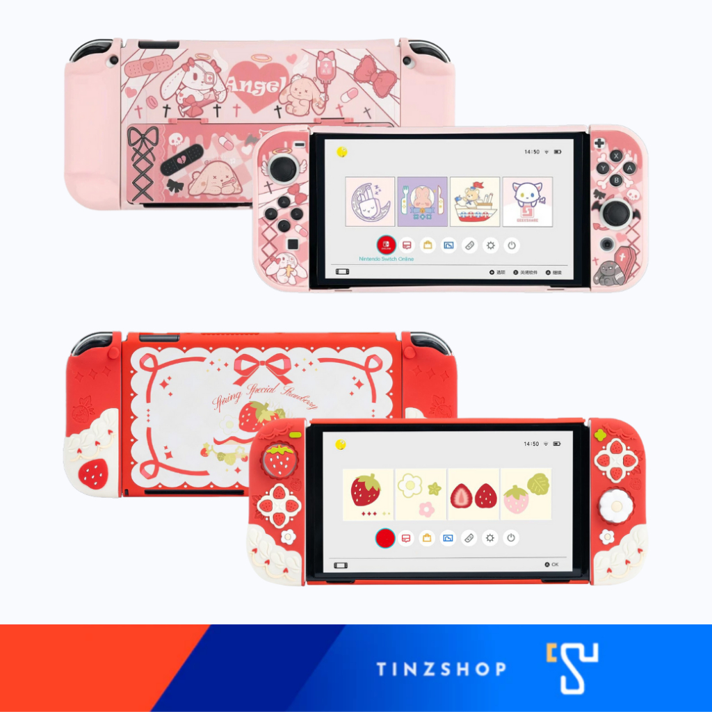 GeekShare Gothic Bunny Protective Case / GeekShare Cream Strawberry ...