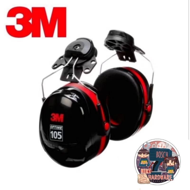 3M™ H10P3E "Optime105" EARMUFF HELMET ATTACHABLE NRR 27DB ครอบหูลดเสียง ...