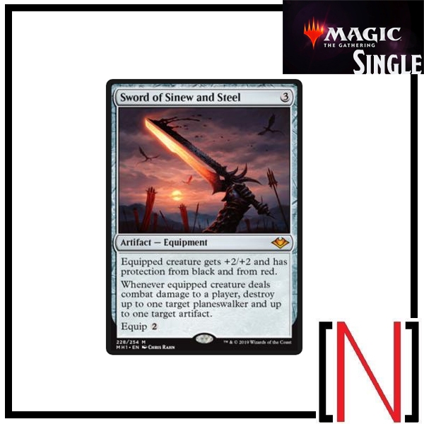 [MTG][Single][MH1] Sword of Sinew and Steel ระดับ Mythic [ภาษาอังกฤษ ...