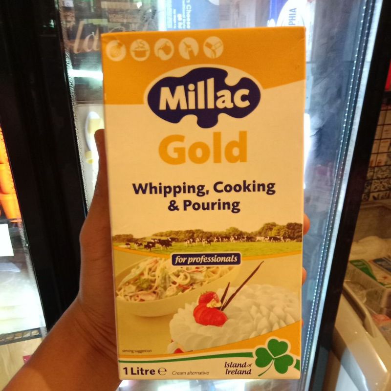 Millac gold มิลแลควิปปิ้งครีมโกลด์ ขนาด 1ลิตร สินค้าจากอังกฤษ (Express ...