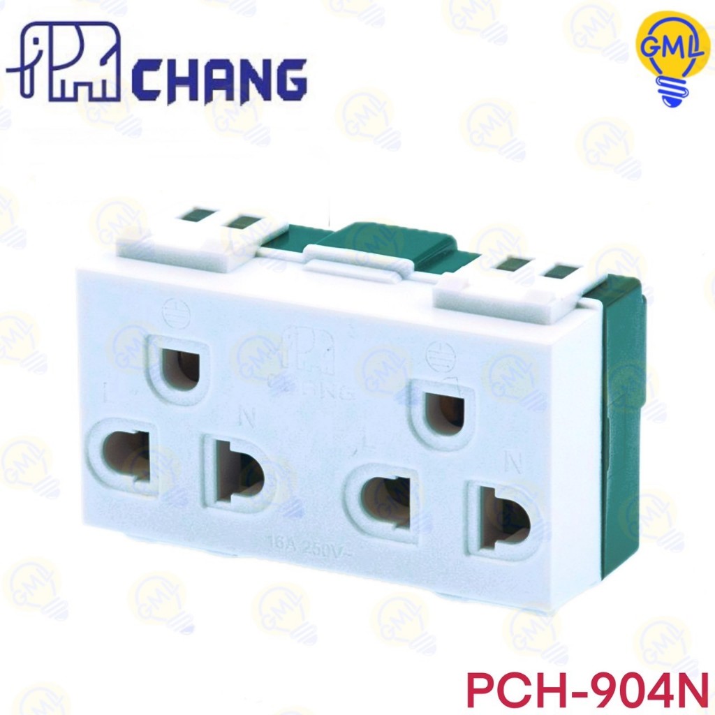 Chang ปลั๊กกราวด์ เดี่ยว/คู่ แบบเสียบ รุ่น PCH-900N PCH-903N PCH-904N | Shopee Thailand