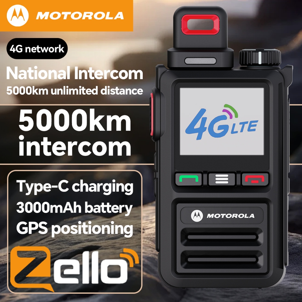 【5000KM】Motorola T68 Zello Walkie Talkies PoC 4G SIM Network Long Wifi ...