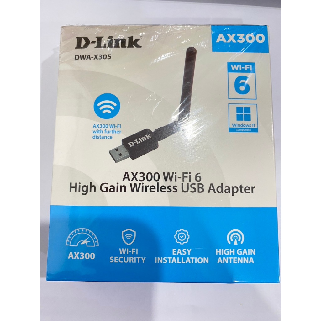 Wireless USB Adapter D-LINK (DWA-X305) AX300 (Used) | Shopee Thailand