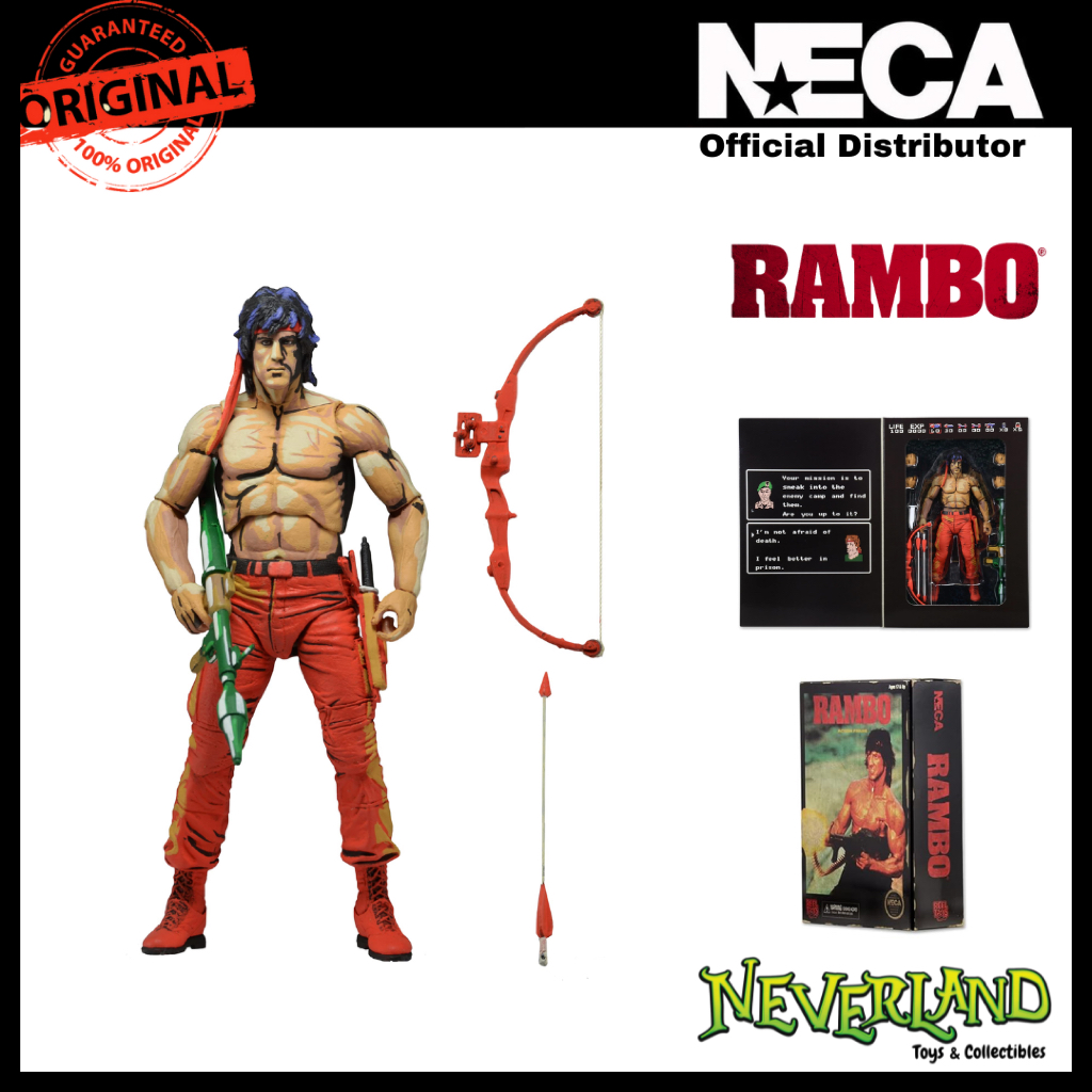 (Sold Out) (NECA) Rambo Classic Video Game Action Figure First Blood ...