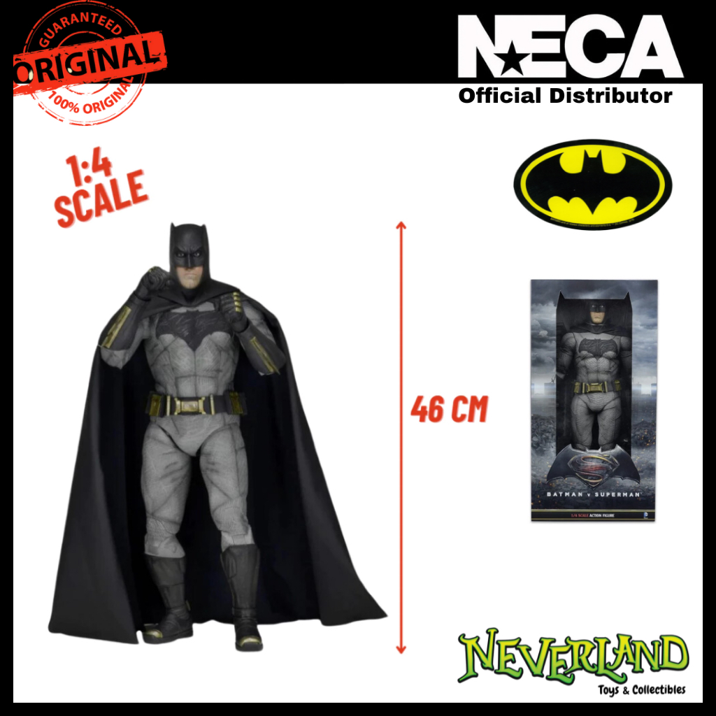 NECA Batman v Superman: Dawn of Justice 1/4 Scale Batman Figure ...
