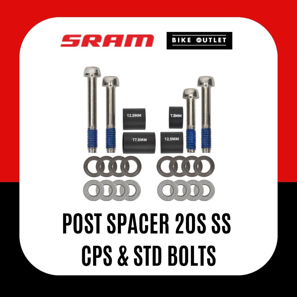 ชุดน็อตเบรคจักรยาน AVID POST SPACER 20S SS CPS & STD BOLTS | Shopee ...