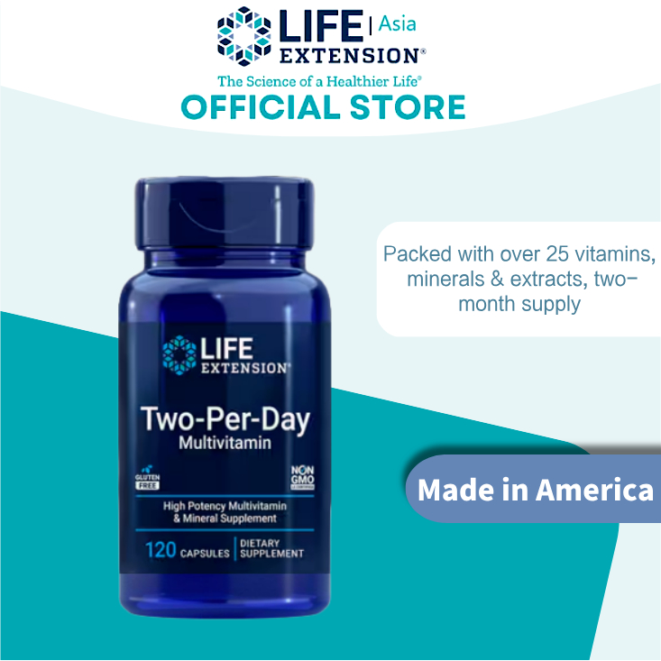 Life Extension Two-Per-Day Multivitamin 120 capsules | Shopee Thailand