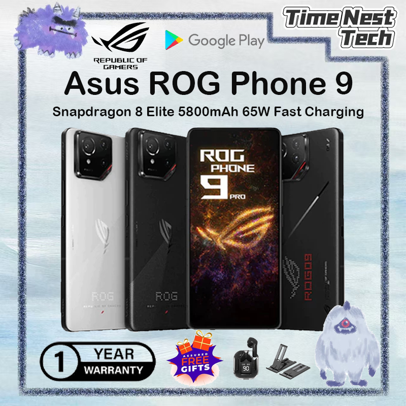 【Global Rom】Asus ROG Phone 9 Pro Snapdragon 8 Elite 185Hz LTPO AMOLED ROG Phone 9 65W Fast ...