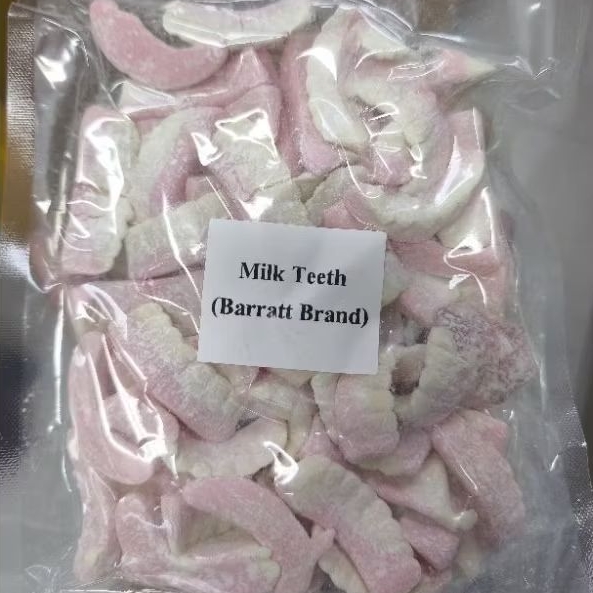 Barratt Milk Teeth - 200g - ขนมขบเคี้ยวรสวนิลาและสตอเบอรี่ขนาด 200 กรัม ...