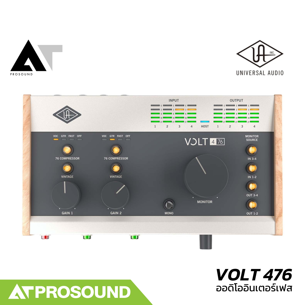 Universal Audio VOLT 476 ออดิโออินเตอร์เฟส 4 in/4 Out (24-bit/192 kHz ...