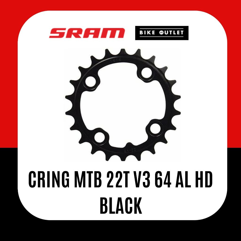 ใบจานจักรยาน TRUVATIV CRING MTB 22T V3 64 AL HD BLACK | Shopee Thailand
