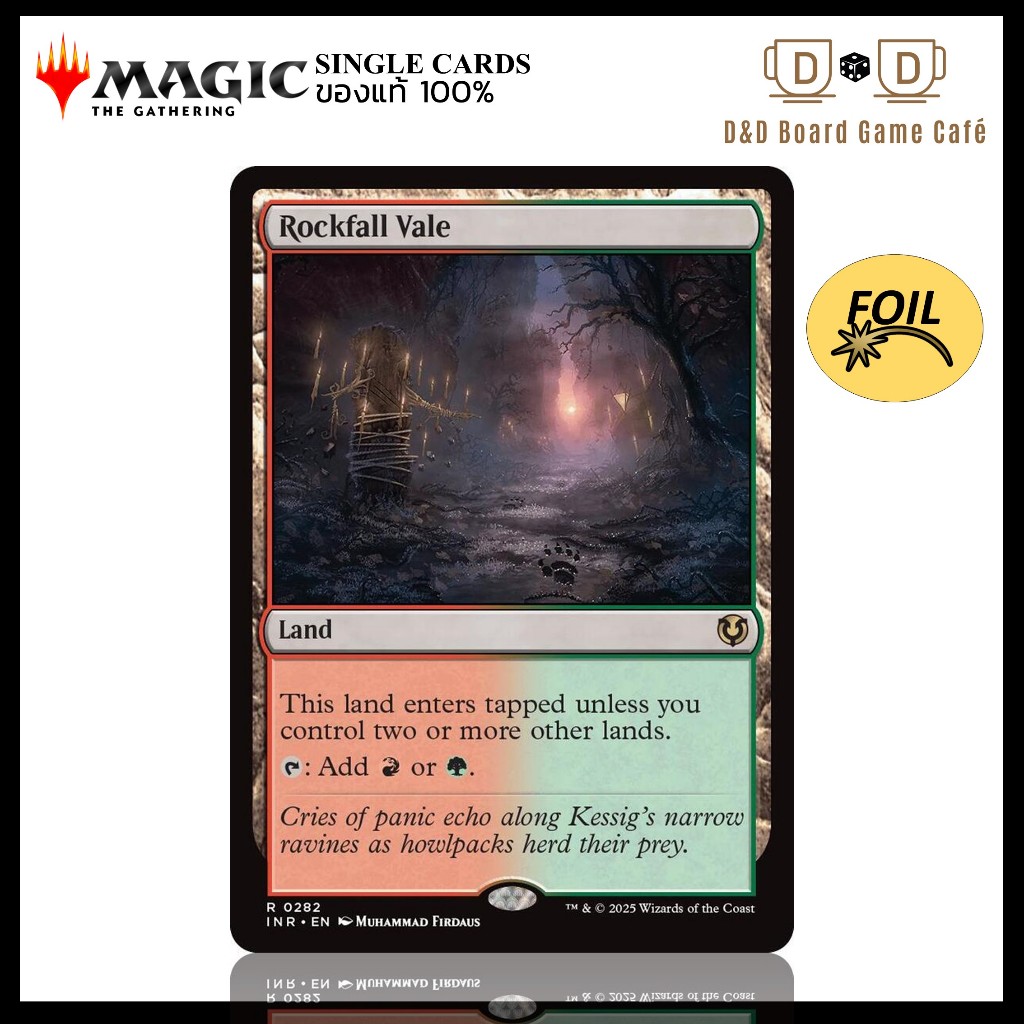 [MTG] Rockfall Vale (FOIL) การ์ด MTG ของแท้ Magic The Gathering Single ...